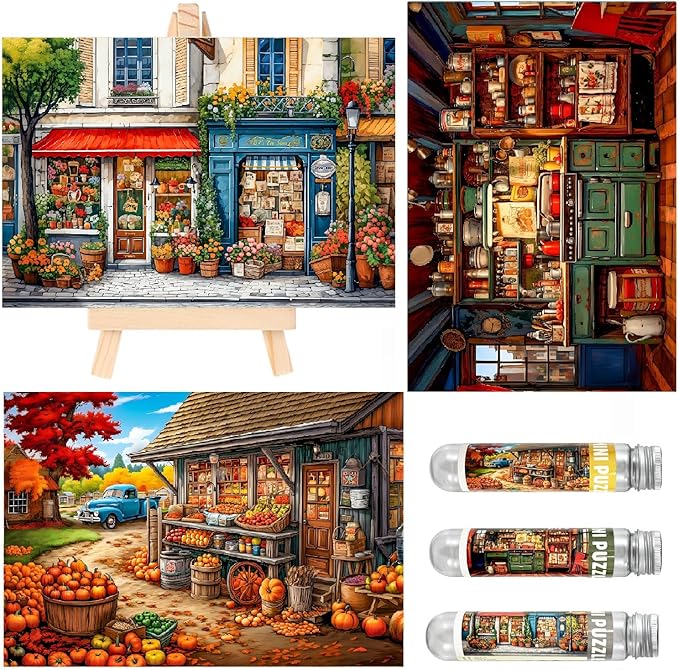 Amazon.com: BJscoe Small Jigsaw Puzzles for Adults 150 Pieces Vintage ...