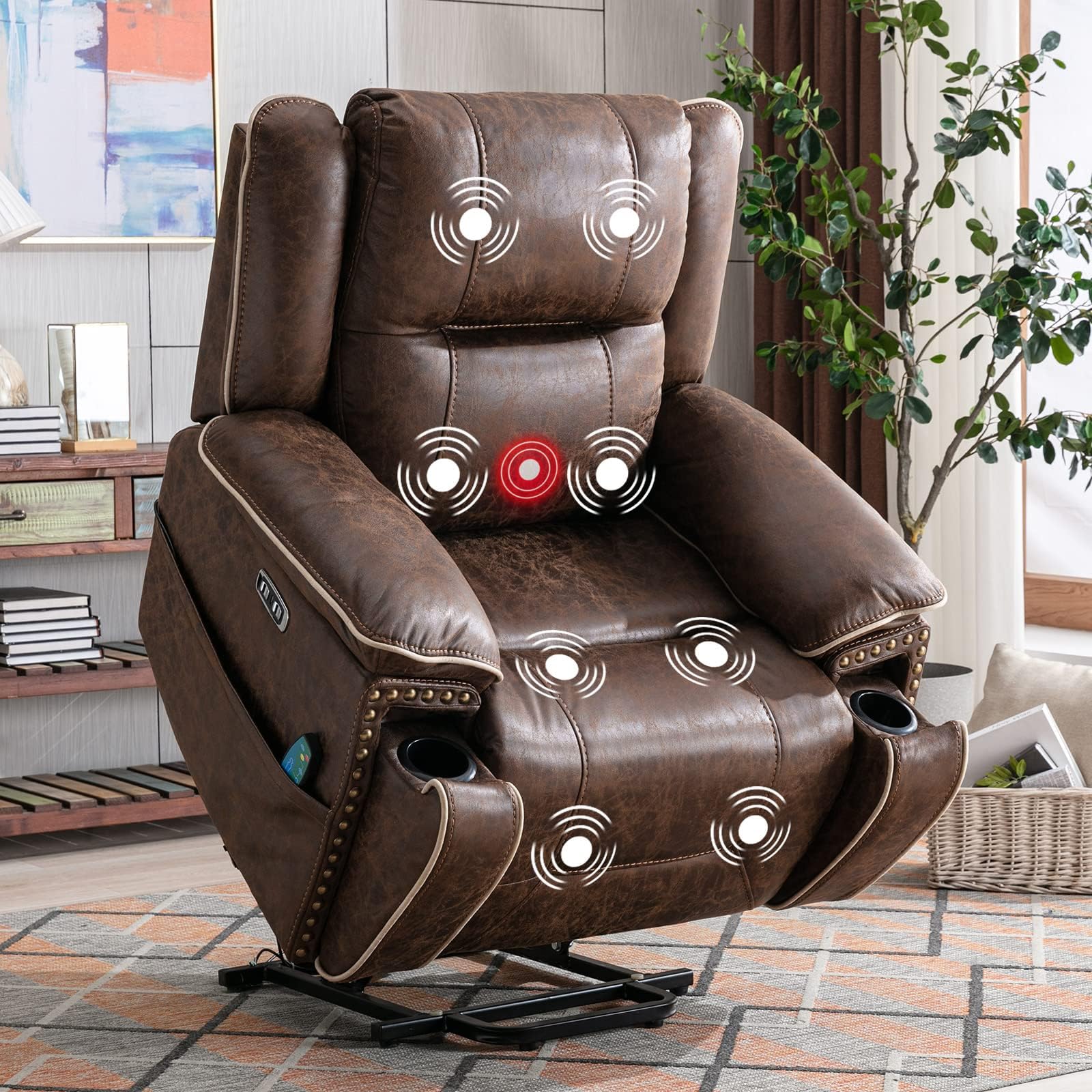 Amazon.com: CANMOV Dual Motor Large Power Lift Recliner Chairs with ...