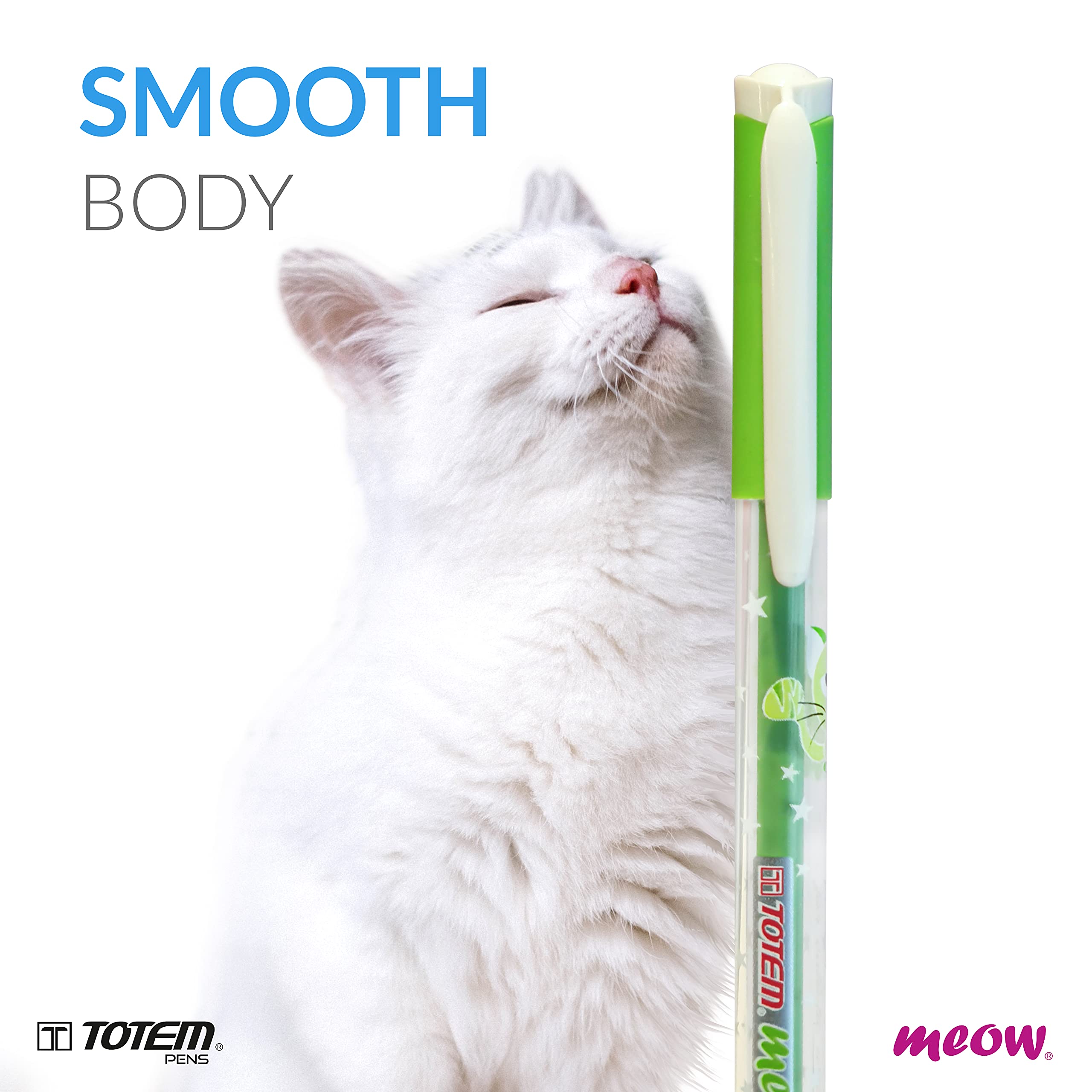 Snapklik.com : Meow Ball Pens 100 Pcs Black Theme Of Colourful Cats ...