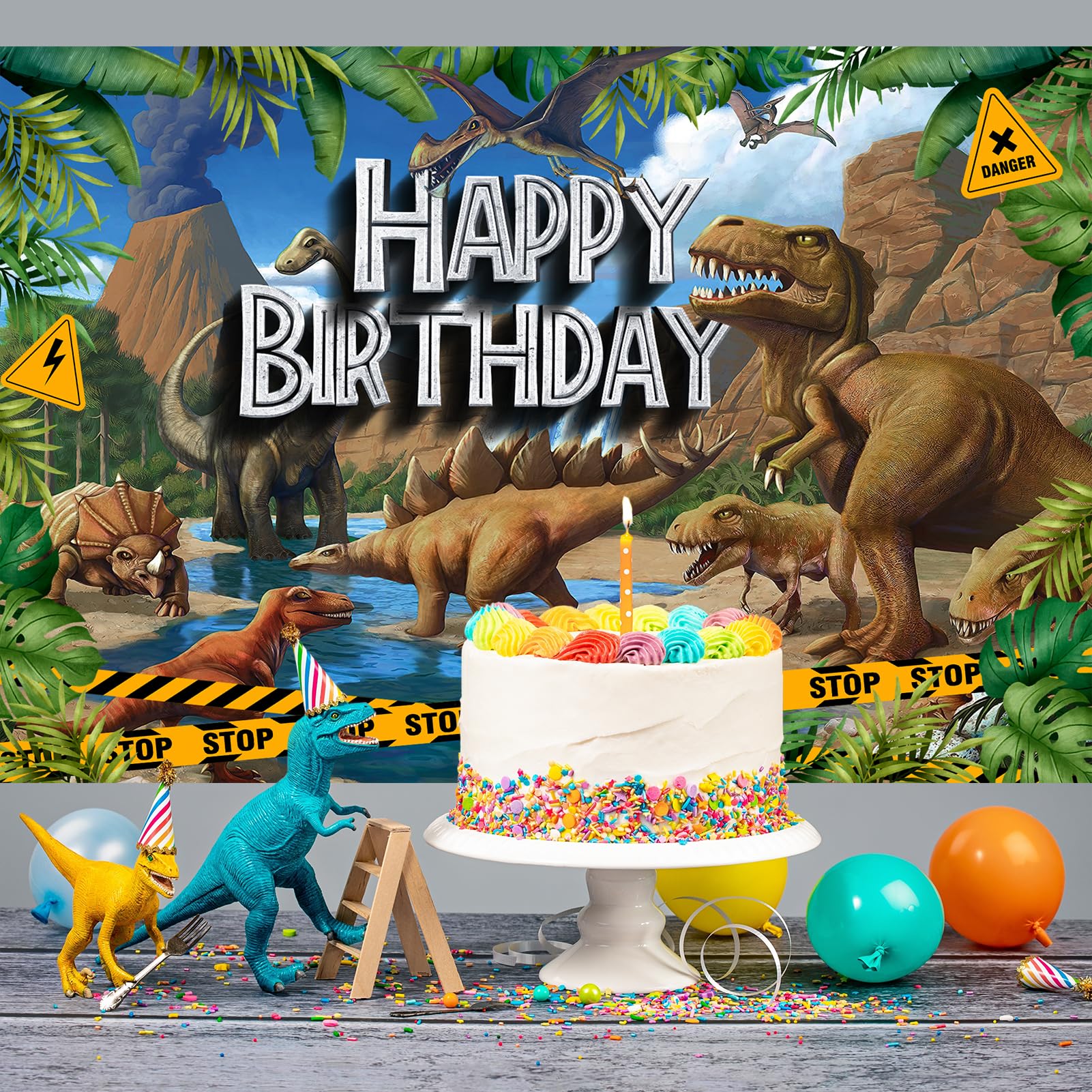 Snapklik.com : 7x5ft Dinosaur Photo Backdrop, Dinosaur Park Theme ...