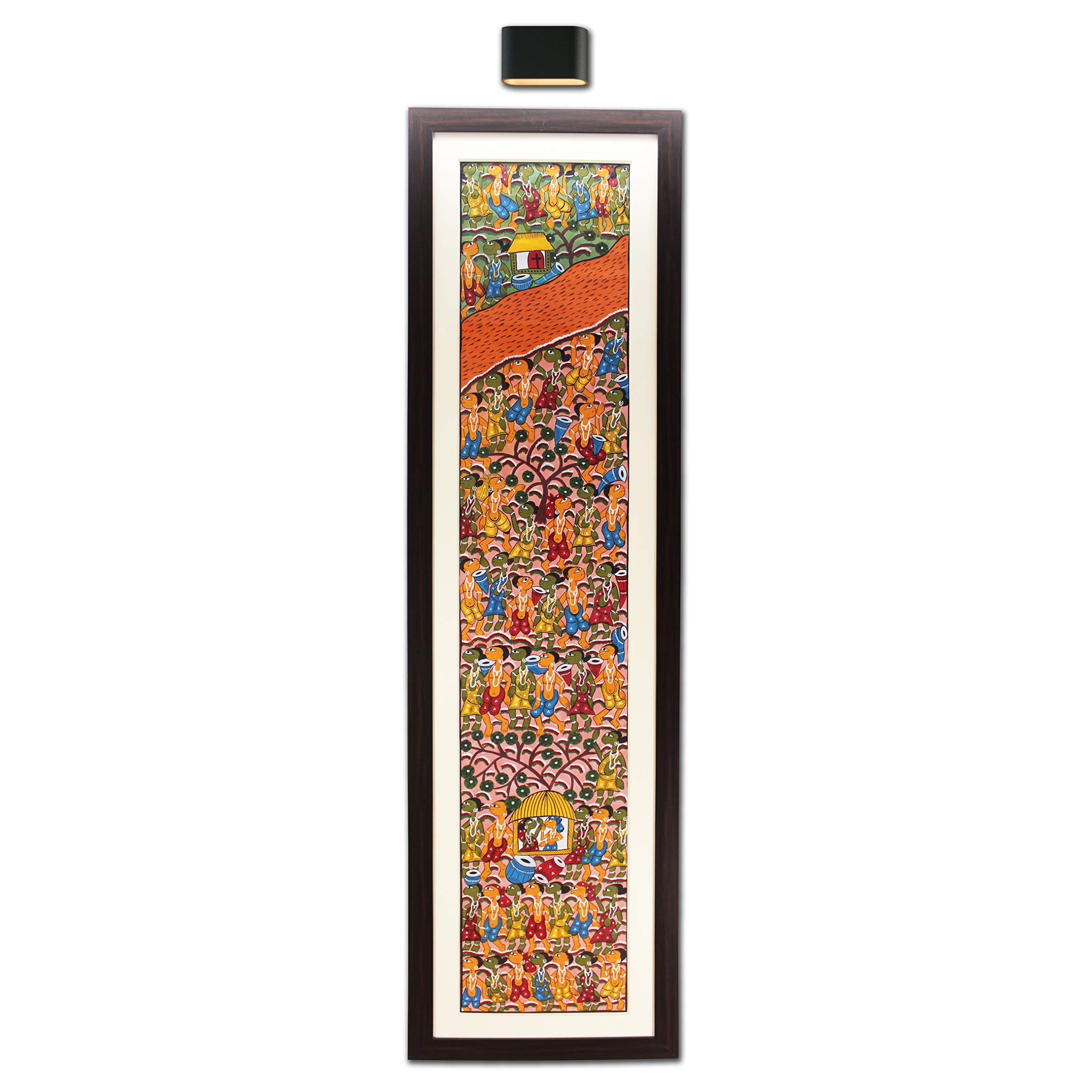 Buy GiTAGGED® Bengal Pattachitra Traditional Indian Painting with Frame ...