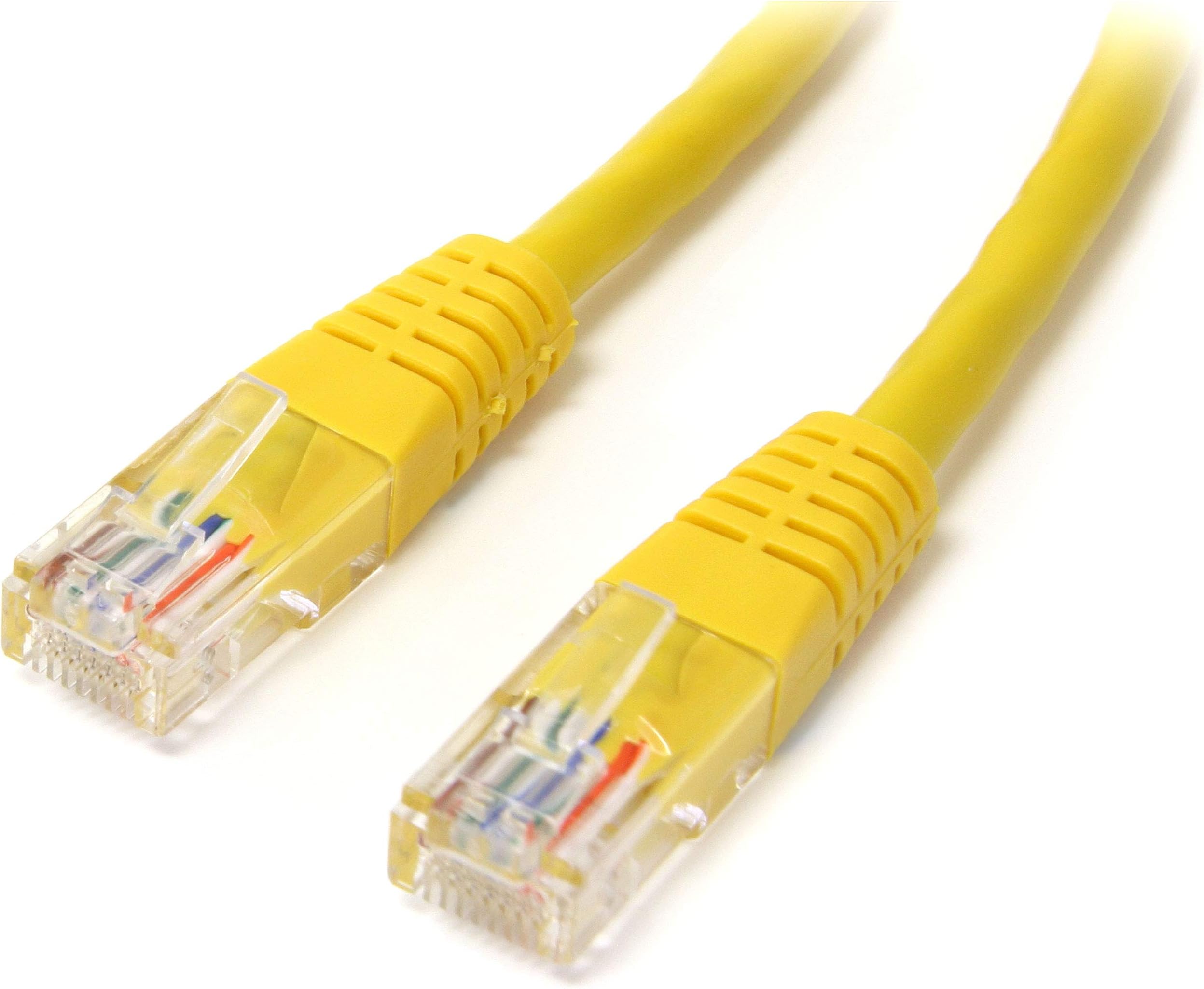 Amazon.com: StarTech.com Cat5e Ethernet Cable - 10 ft - Yellow - Patch ...