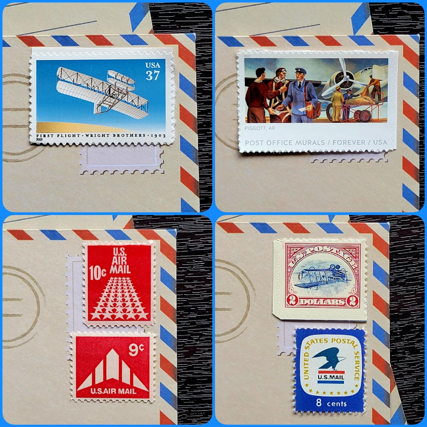 $3/mo - Finance Vintage Airmail Stationery Paper Set, 100-Piece Set (50 ...