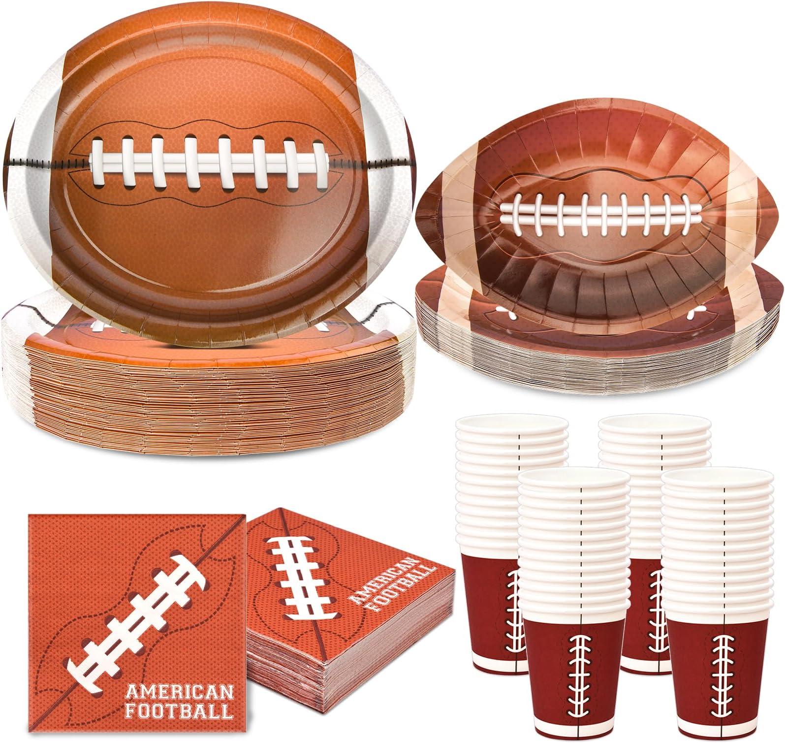 Amazon.com: Uiifan 336 Pcs Football Party Supplies Kit Includes ...