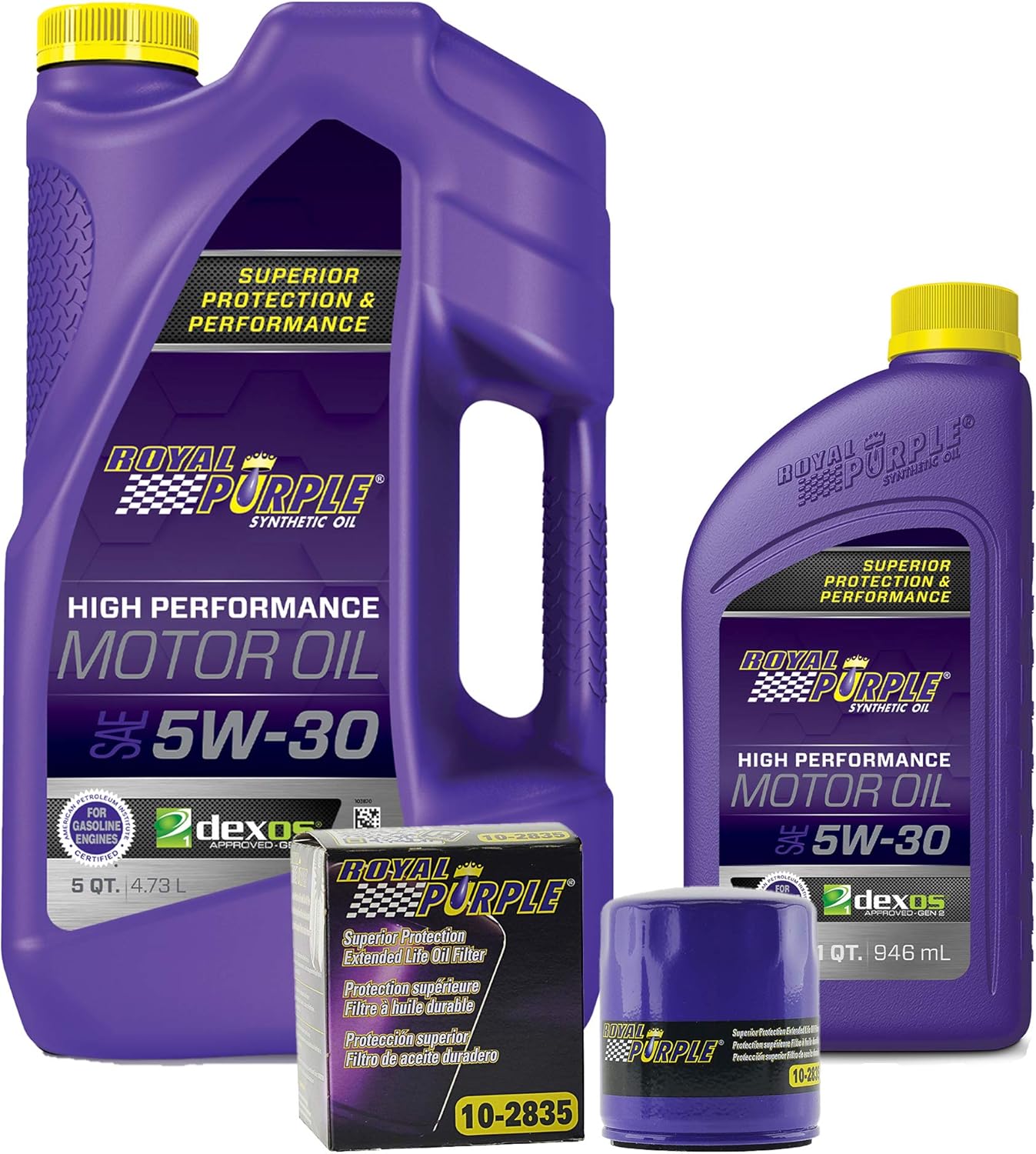 Amazon.com: Royal Purple SAE 5W-30 Synthetic Motor Oil – 6 quarts and a ...