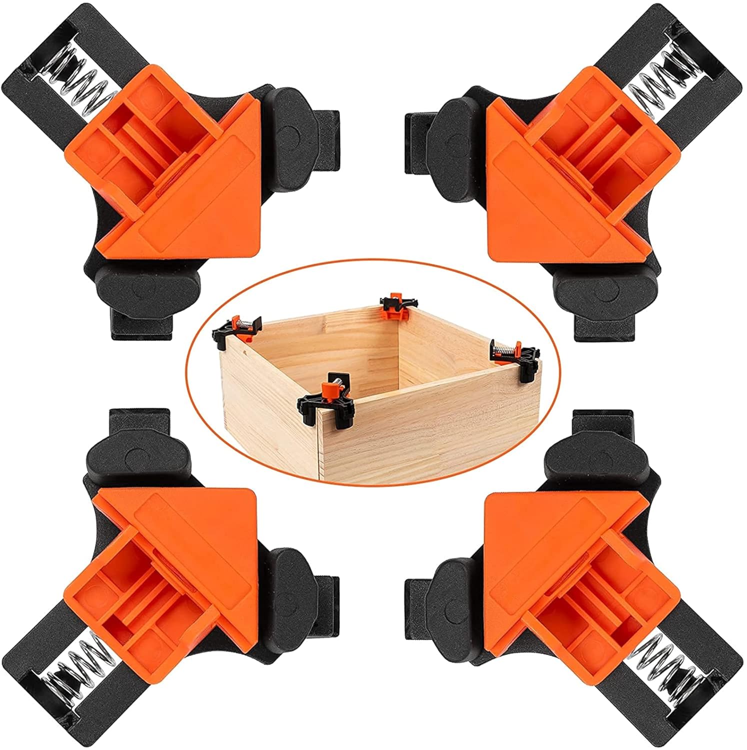 Heptik Spring-Loaded Single Handle Right Angle Clamps Set - Versatile ...