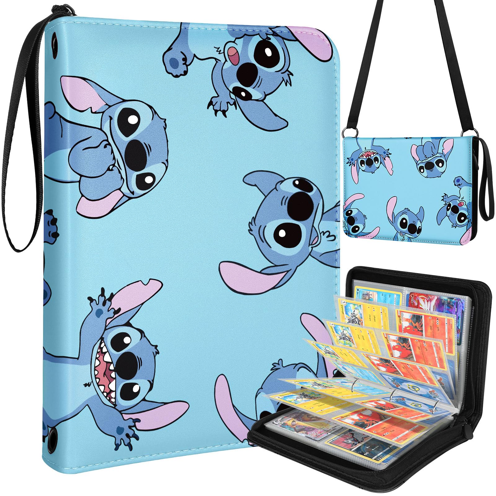 Amazon.com: Mulafnxal 4 Pocket Card Binder 440 Double Sided Pockets ...