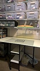 Amazon.com: Sullivans 38431 Home Hobby Adjustable Height Foldable Table ...