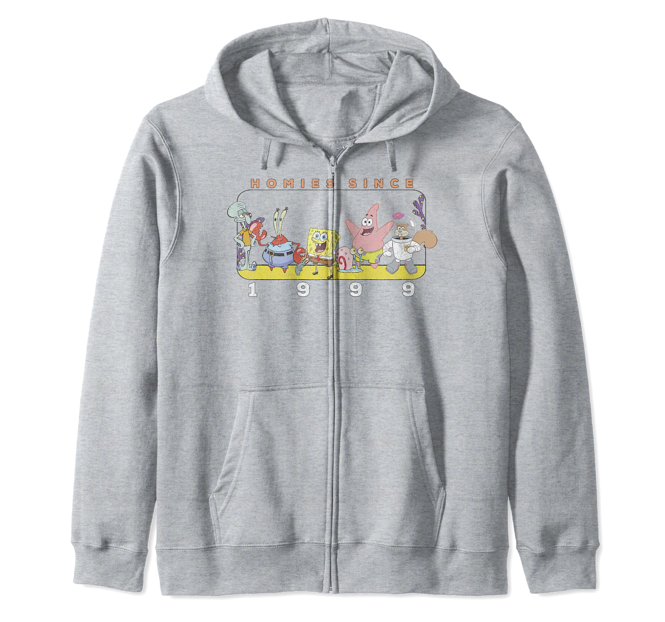 Snapklik.com : Homies Since 1999 Panel Portrait Zip Hoodie