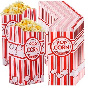 300 Pieces Paper Popcorn Bags 1 oz Small Pop Corner Bags Individual ...