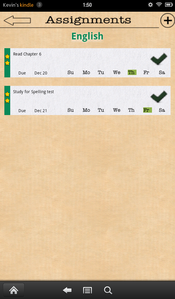Assignment Book - App on Amazon Appstore