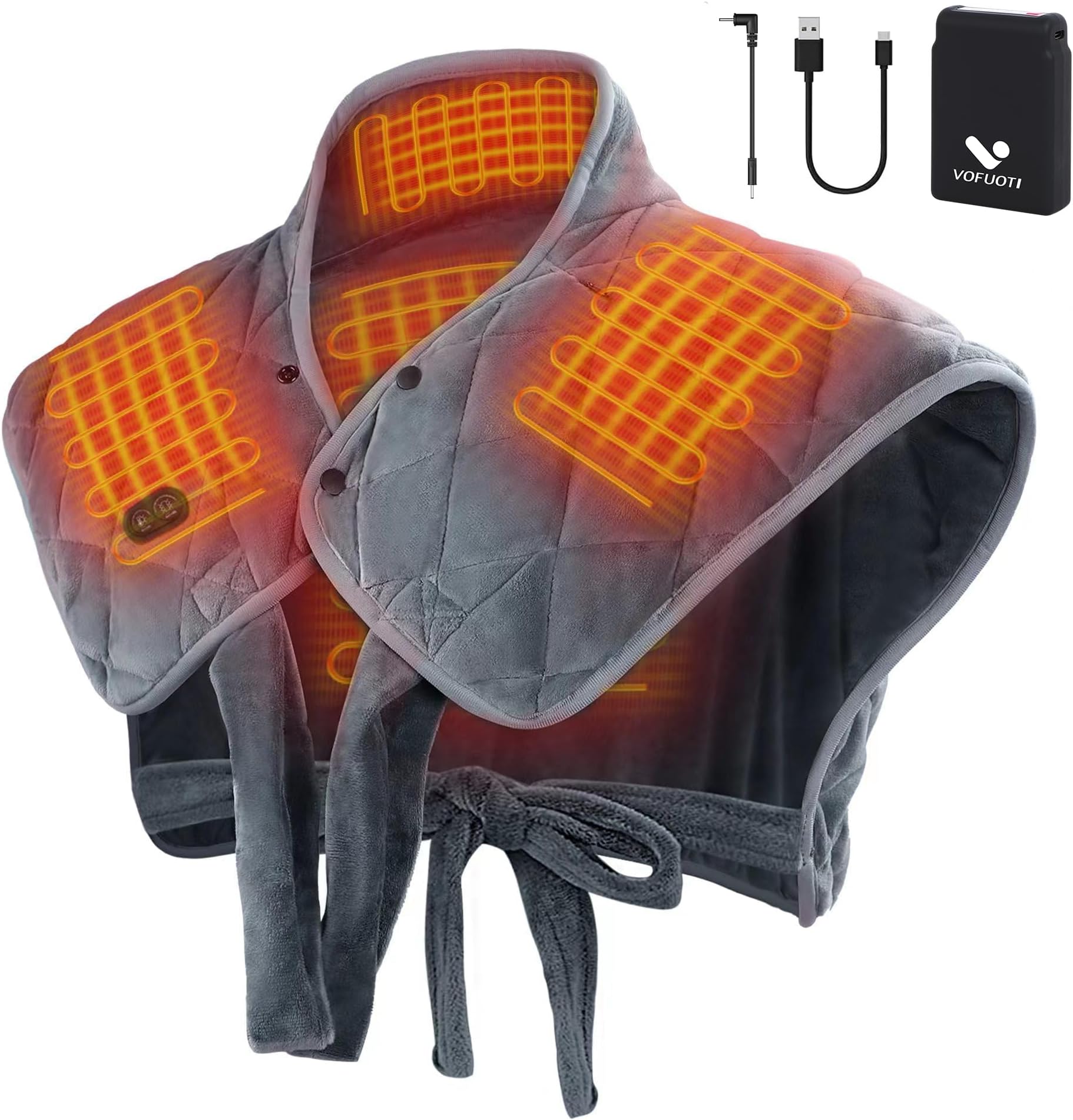 Amazon.com: Vofuoti Heating Pad for Neck and Shoulders, Portable ...