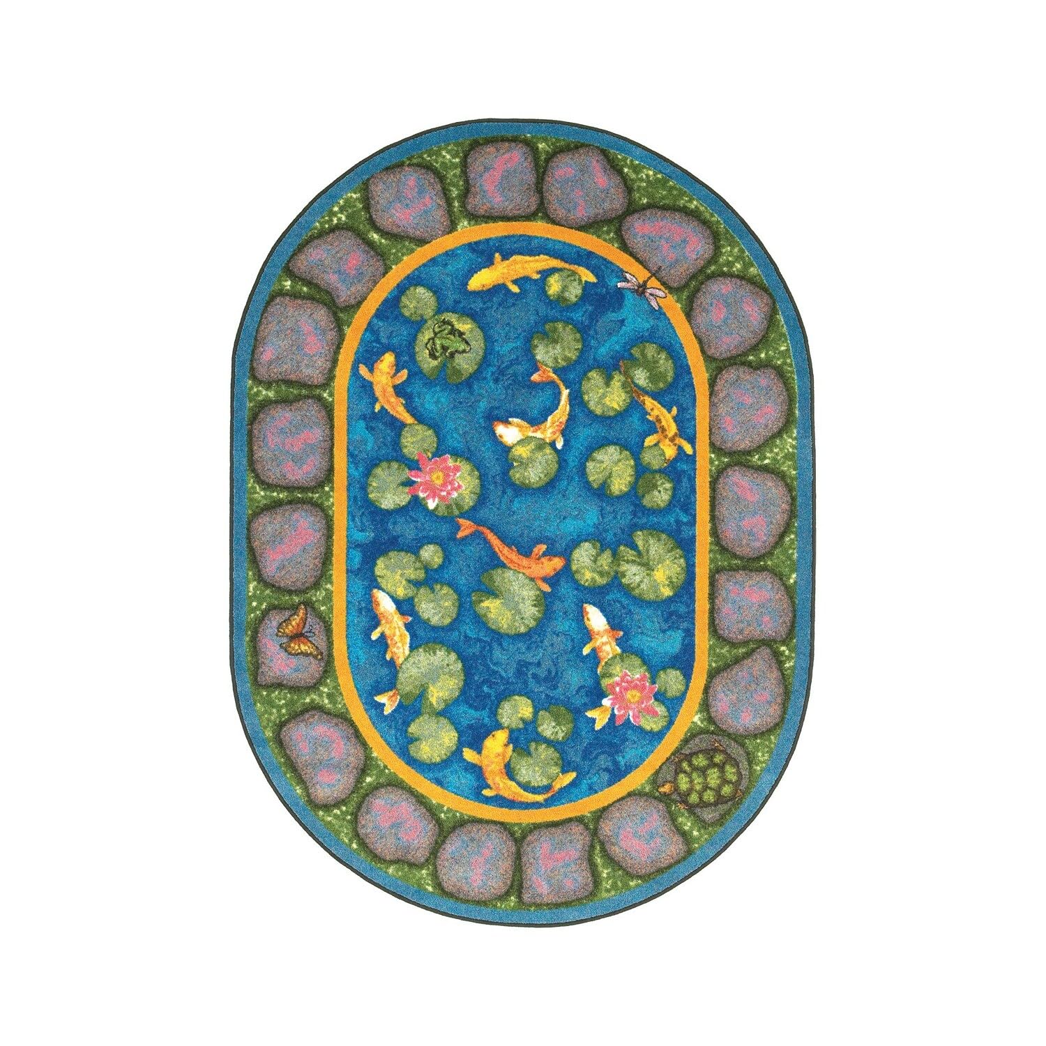 Amazon.com: Joy Carpets Maria's Garden Rug, Multi, 5'4" x 7'8" Oval ...
