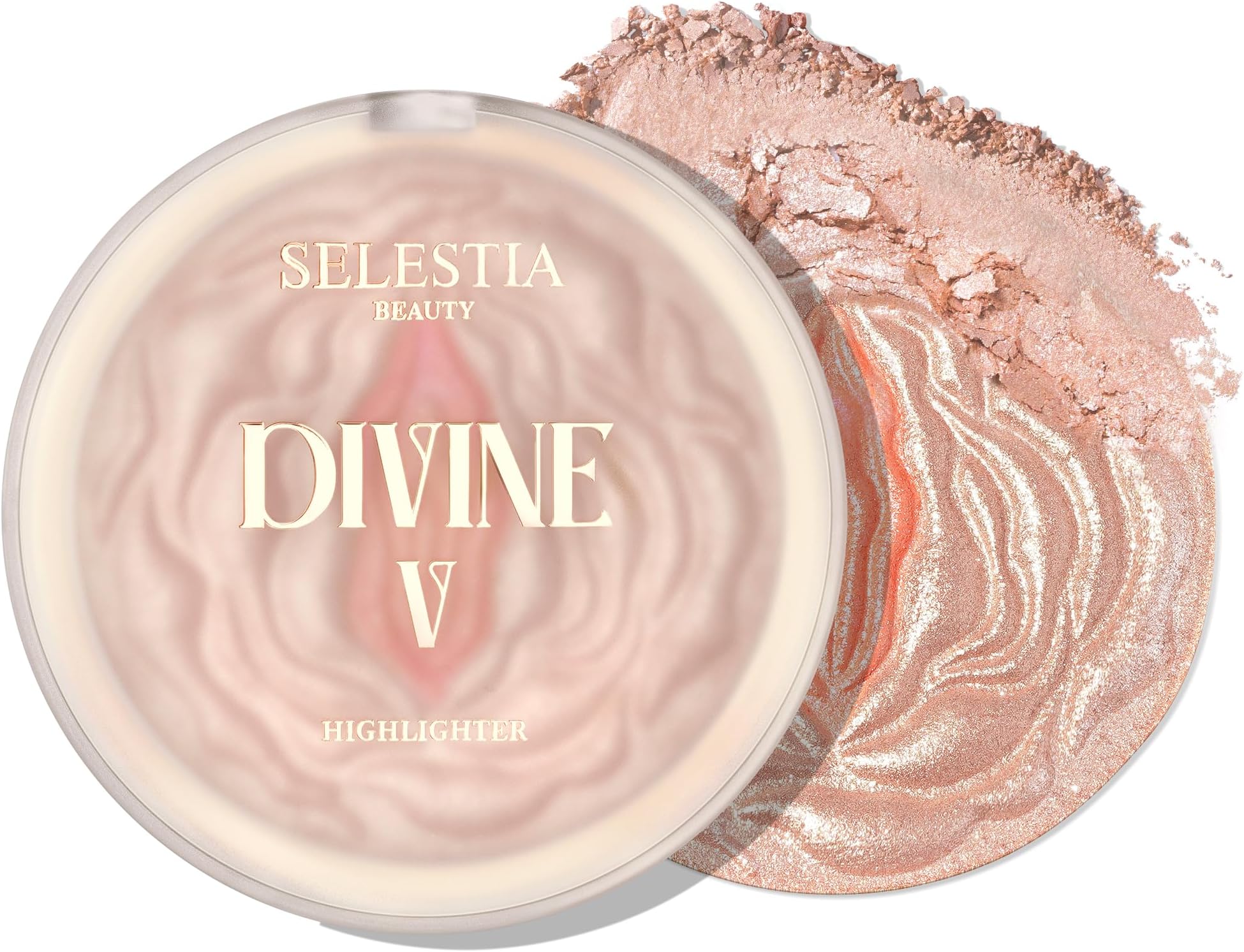 Amazon.com: SELESTIA BEAUTY Highlighter Makeup Powder Divine V ...