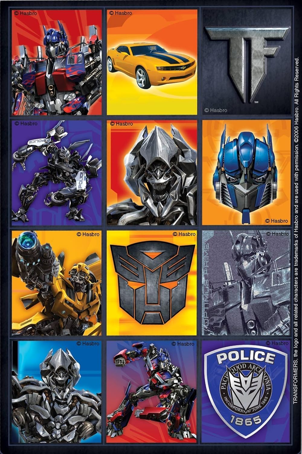 Transformers Holographic Stickers (2 sheets) : Amazon.in: Home & Kitchen