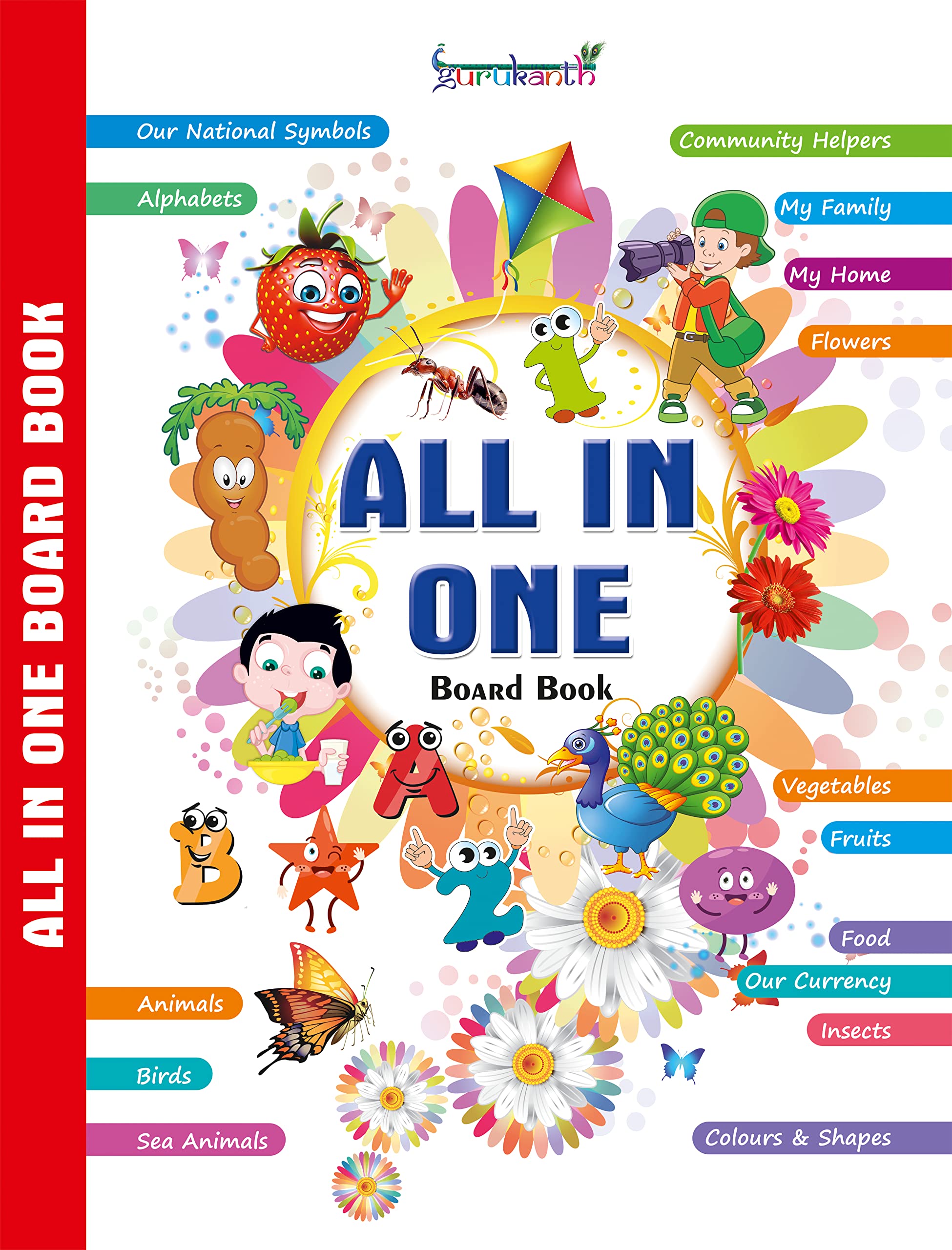 Buy All In One Early Learning Board Book For Kids to Learn Alphabet ...