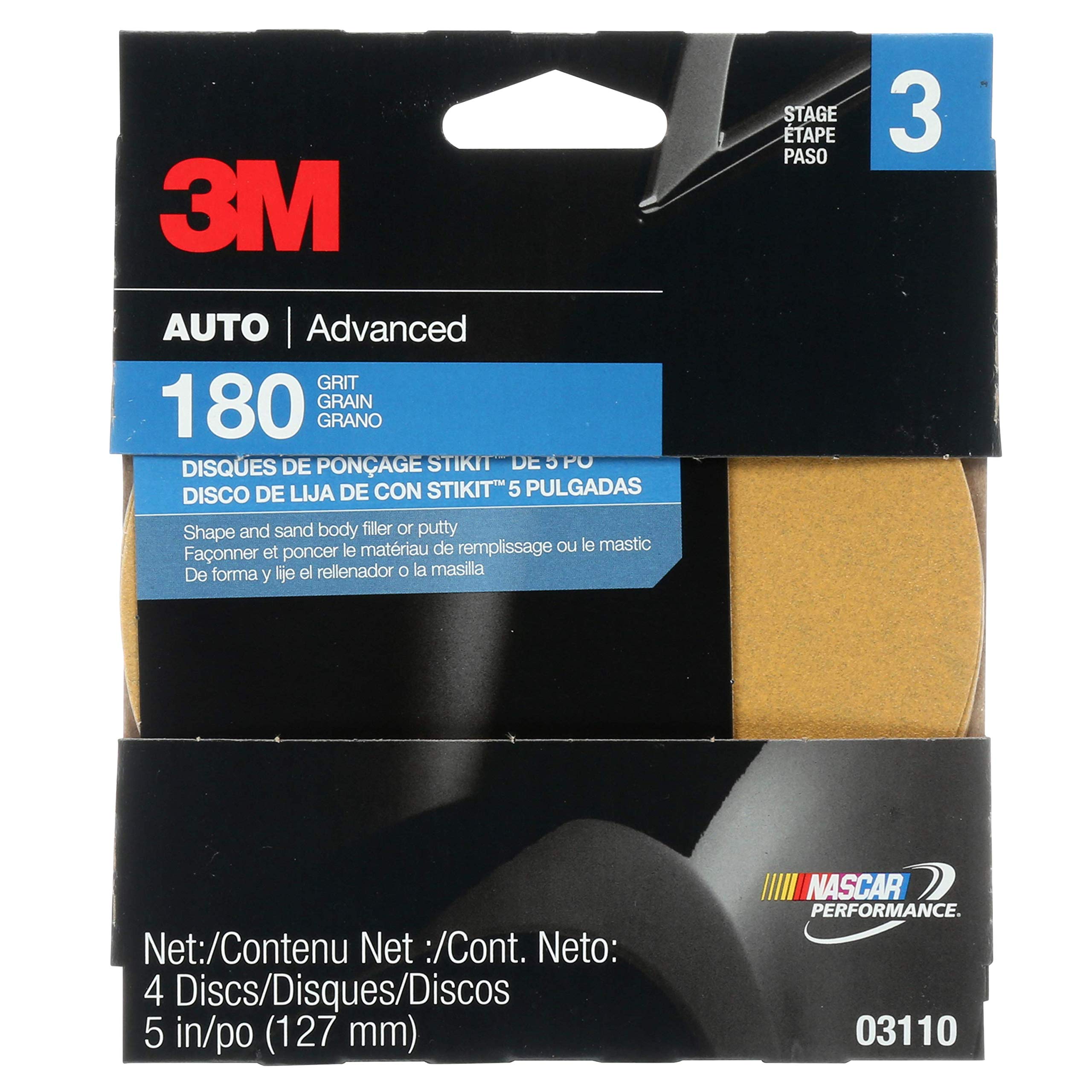 Amazon.com: 3M 03110 5" Fine Backed Adhesive Disc : Tools & Home ...