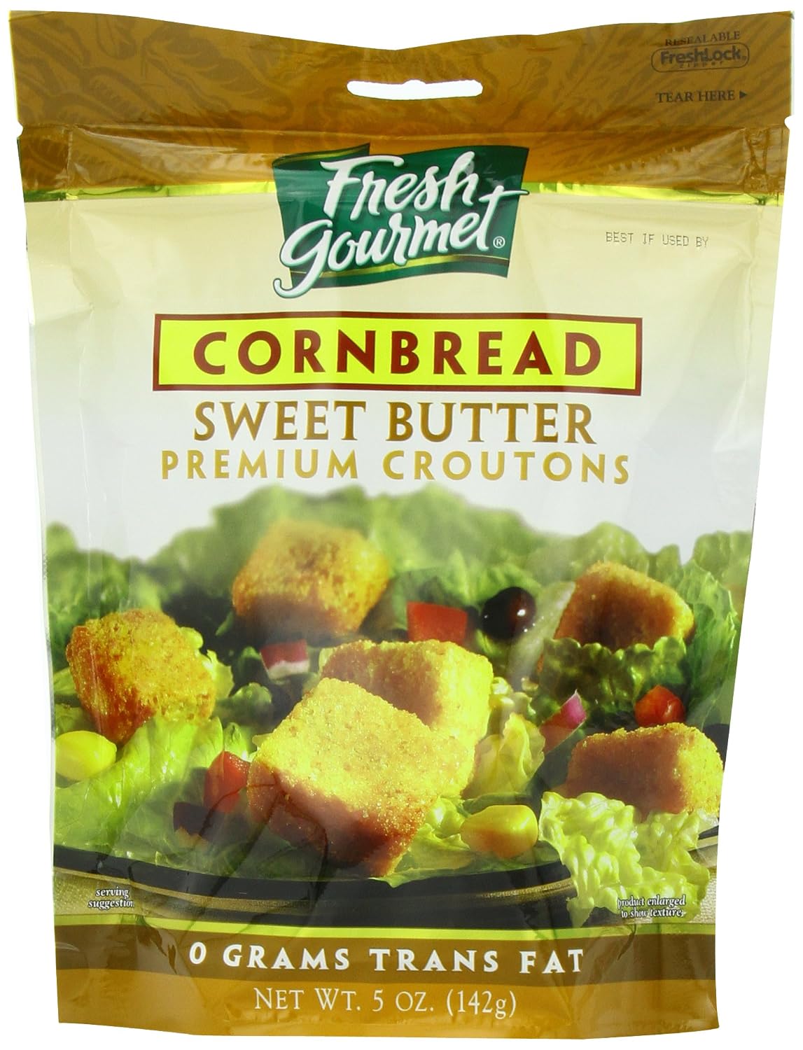 Amazon.com : Fresh Gourmet Premium Croutons, Sweet Butter Cornbread, 5 ...