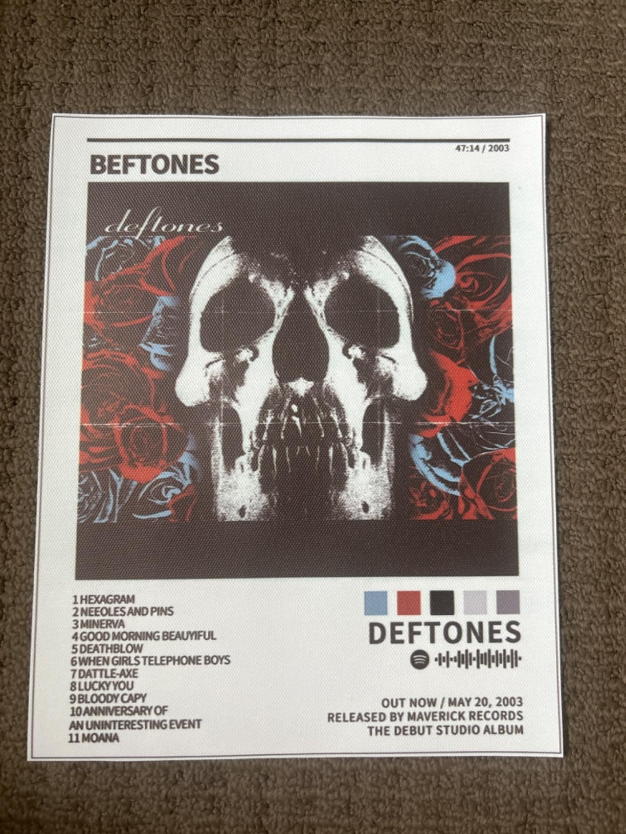 HerZii Prints Deftones Poster, Music Posters, Album Cover Poster, Set ...