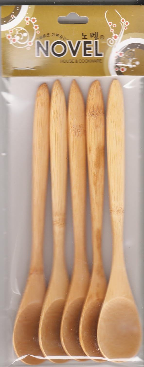 Amazon.com | Bamboo Spoons (Set of 5): Flatware Spoons: Spoons