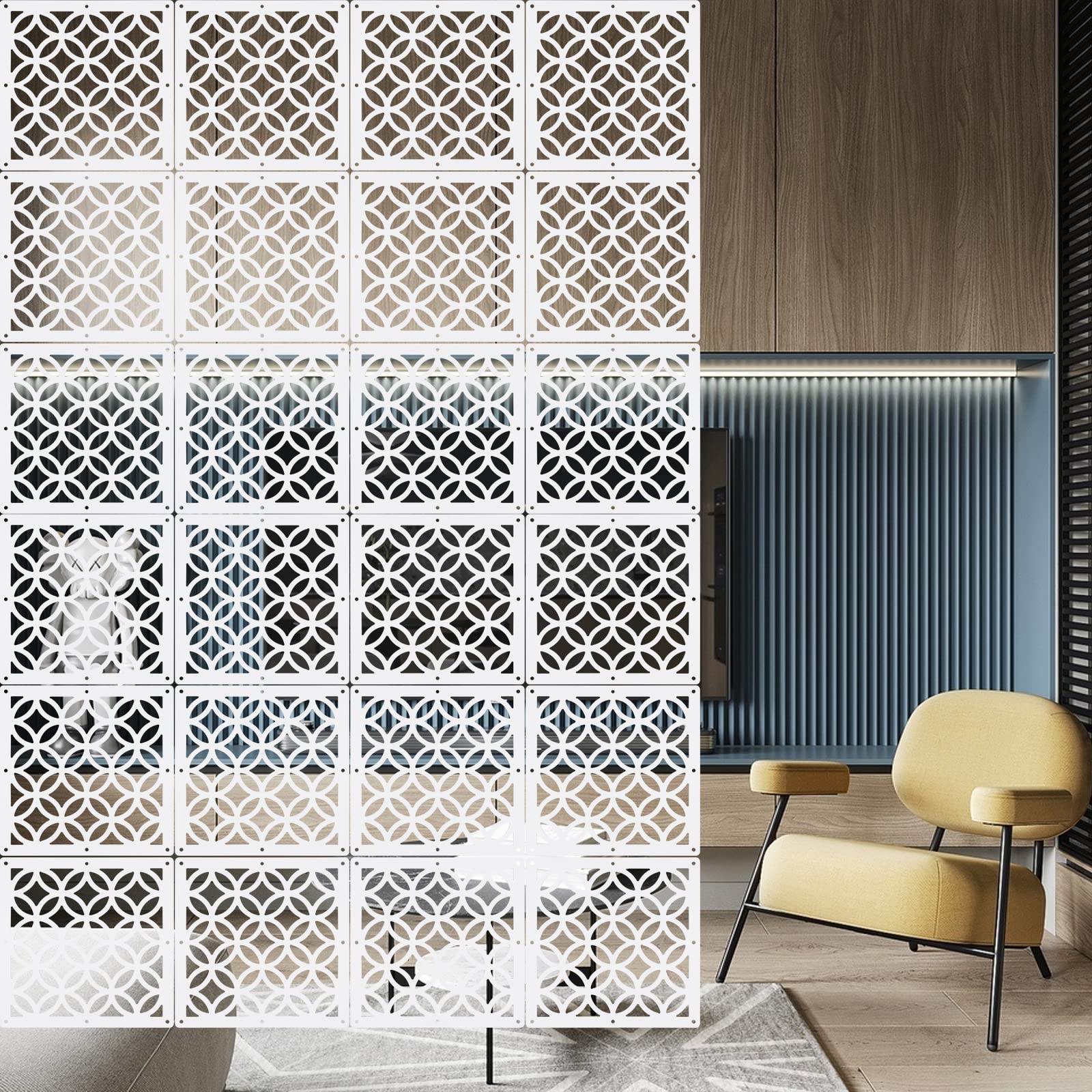 Amazon.com: Boshen 24PCS Hanging Room Divider Wall Screen Panel Room ...