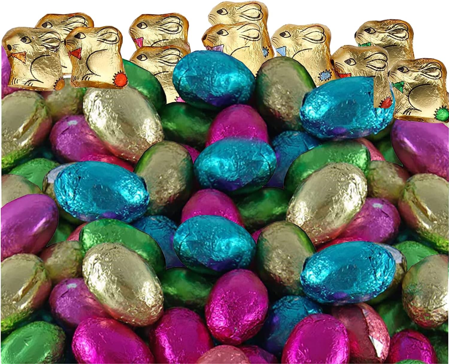 40 Pack Easter Egg Hunt Kit Bundle 30 X Mini Easter Eggs And 10 X 40-pack-easter-egg-hunt-kit-bundle-30-x-mini-easter-eggs-and-10-x
