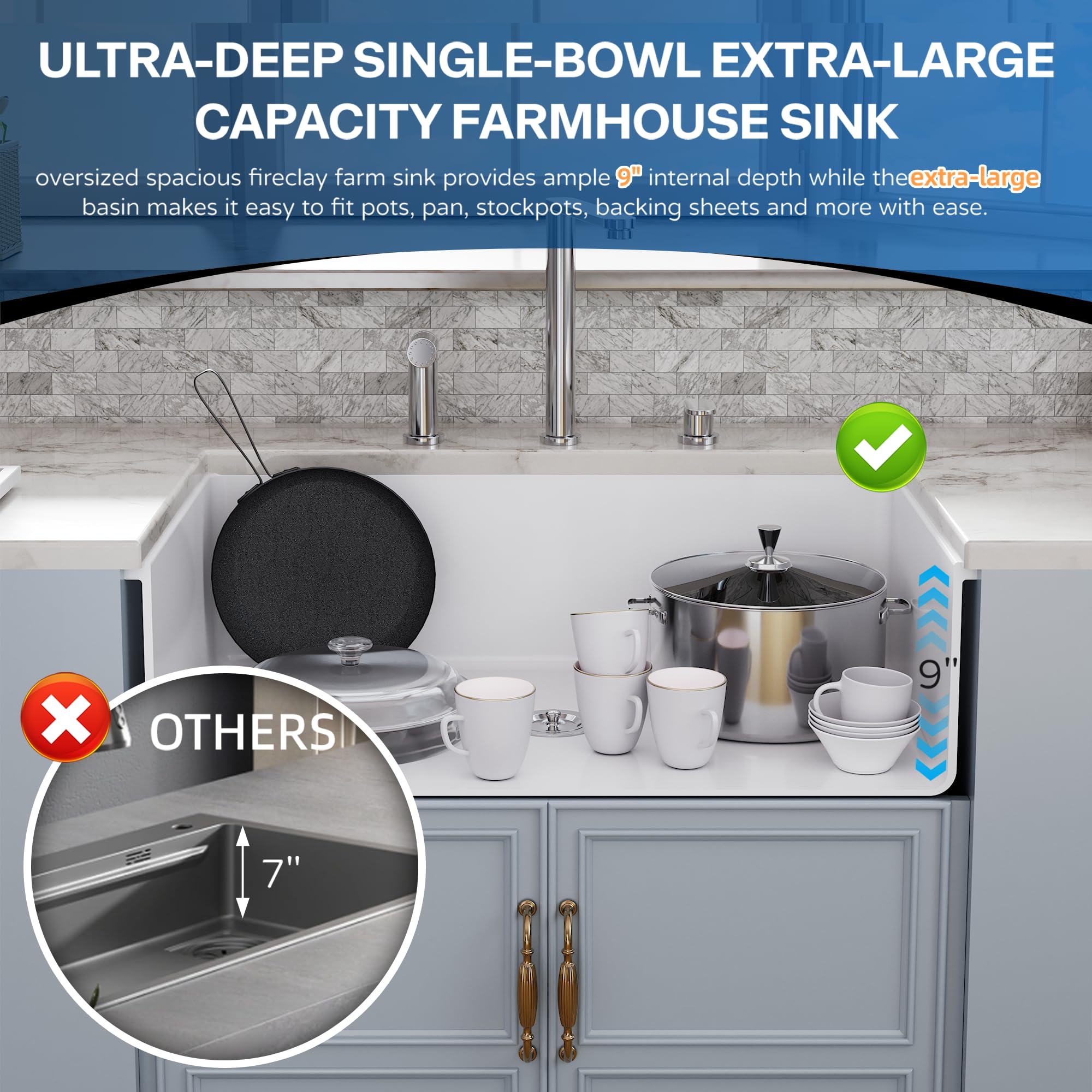 Snapklik.com : 32 White Undermount Kitchen Sink, Topmount & Undermount ...