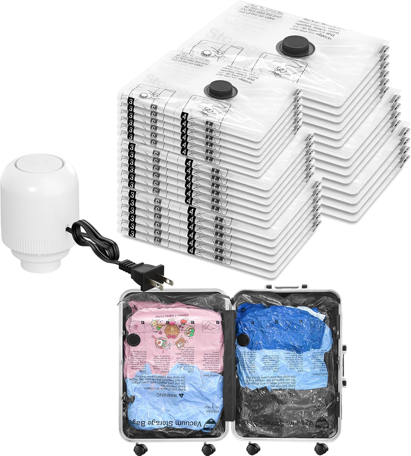 Amazon.com: Vacuum Seal Bags for Clothing Travel and Home Storage ...