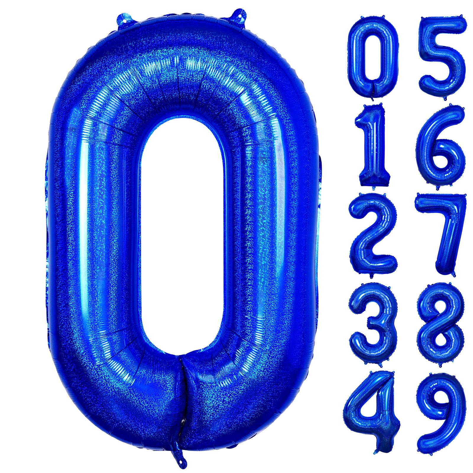 Amazon.com: Navy Blue 0 Balloon,40 Inch Number 0 Balloon Large Foil ...