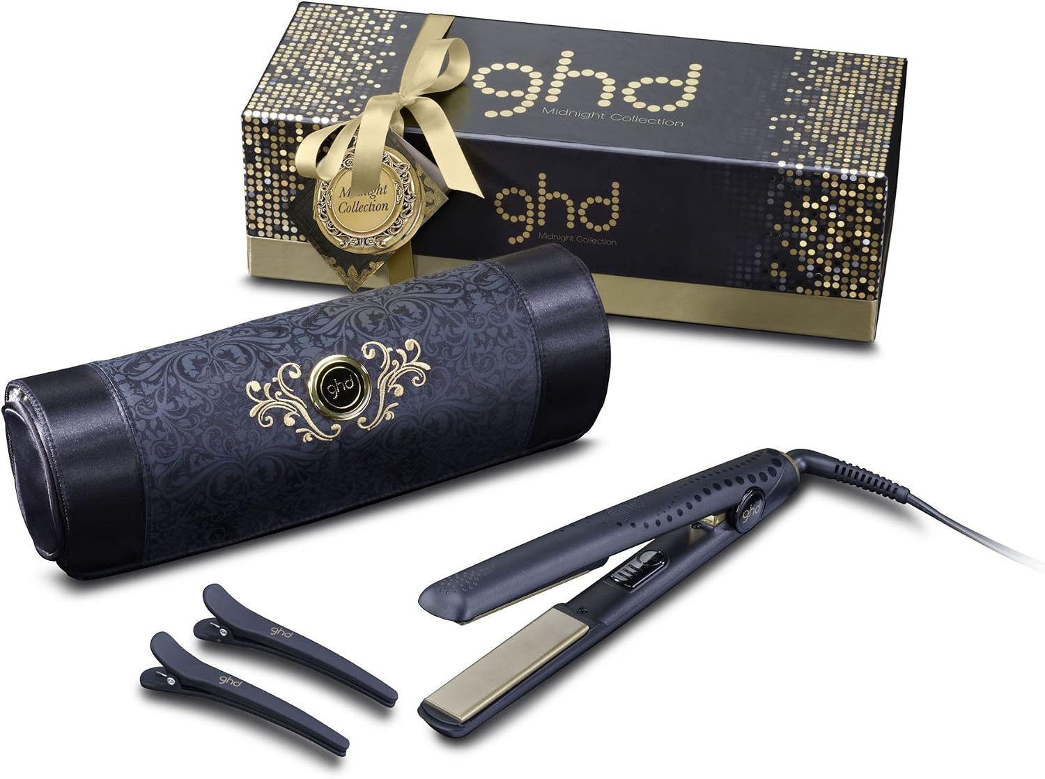 ghd Midnight Collection Limited Edition Gold Series Classic Styler Hair ...
