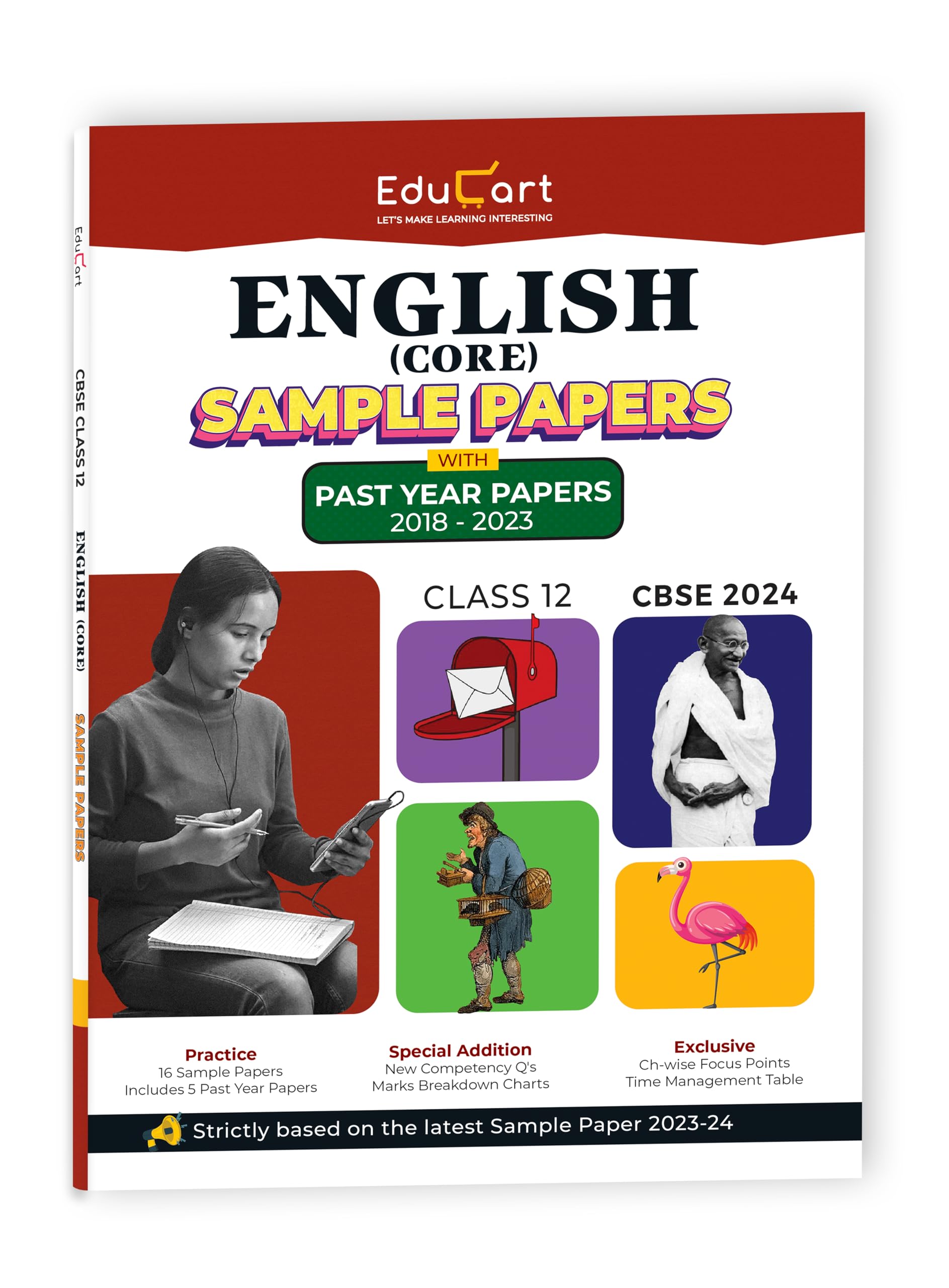 Buy Educart CBSE English Core Class 12 Sample Paper 2023-24 ...
