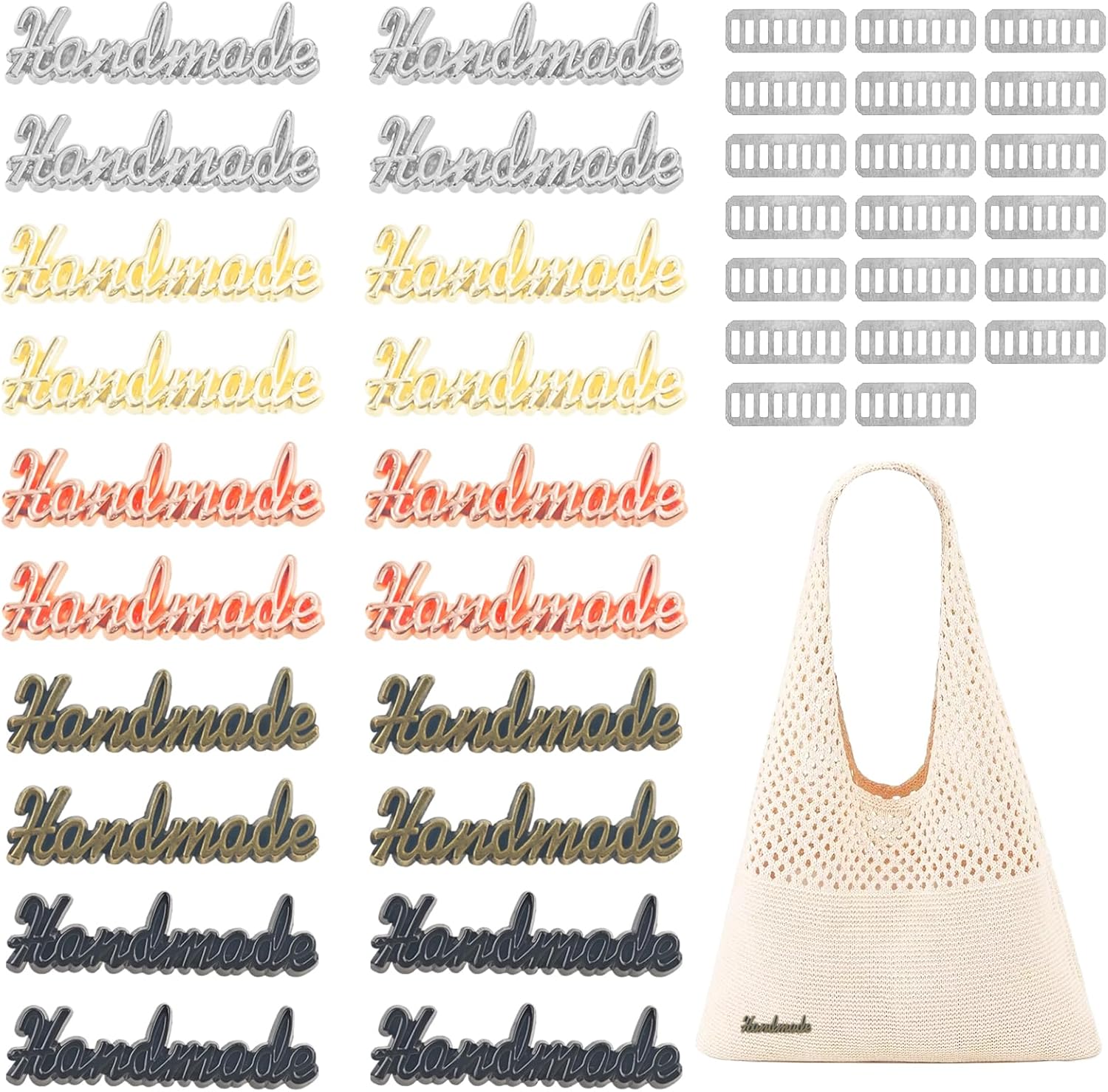 Amazon.com: Capiant 20PCS Multi-Color Handmade Metal Letter Tags Label ...