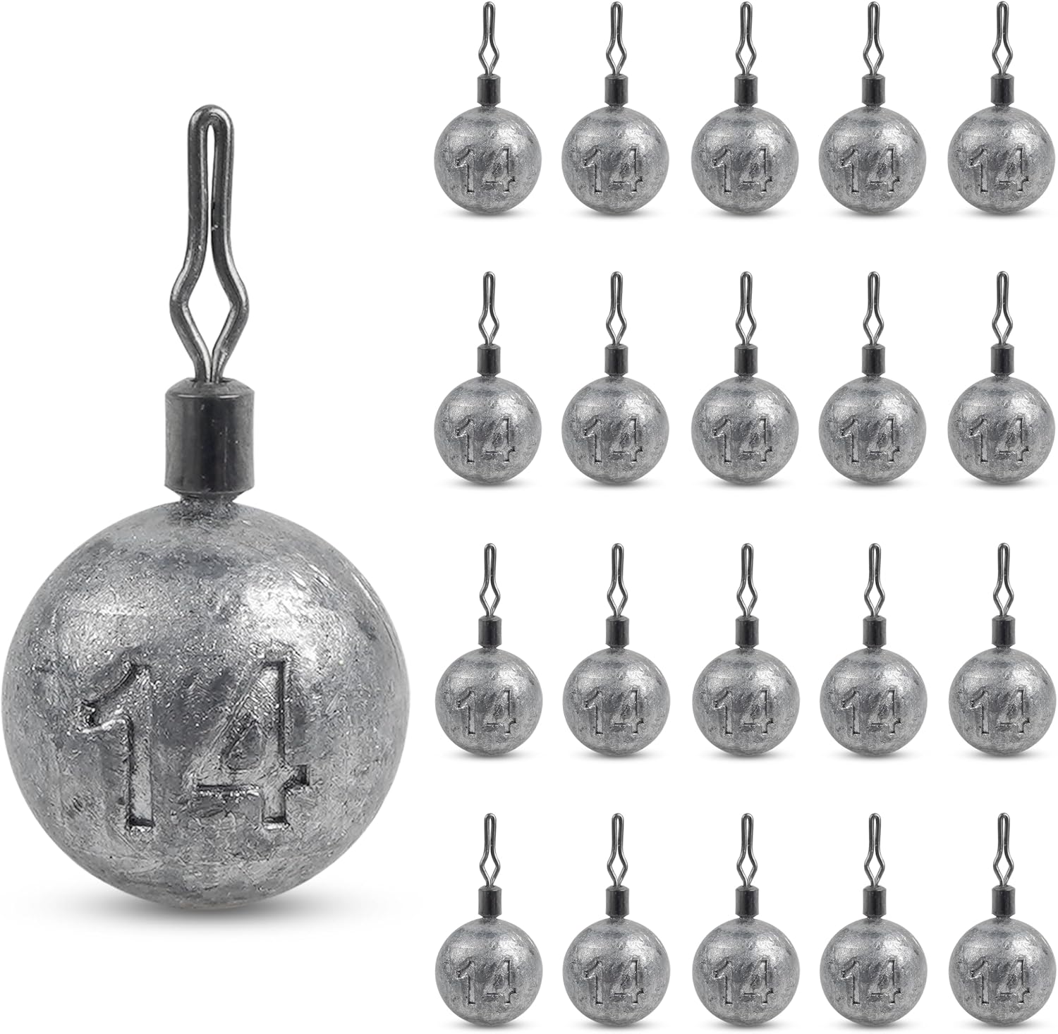 Amazon.com : Fishing Drop Shot Weights Bass Casting Sinkers Cannonball Sinkers Round Fishing ...