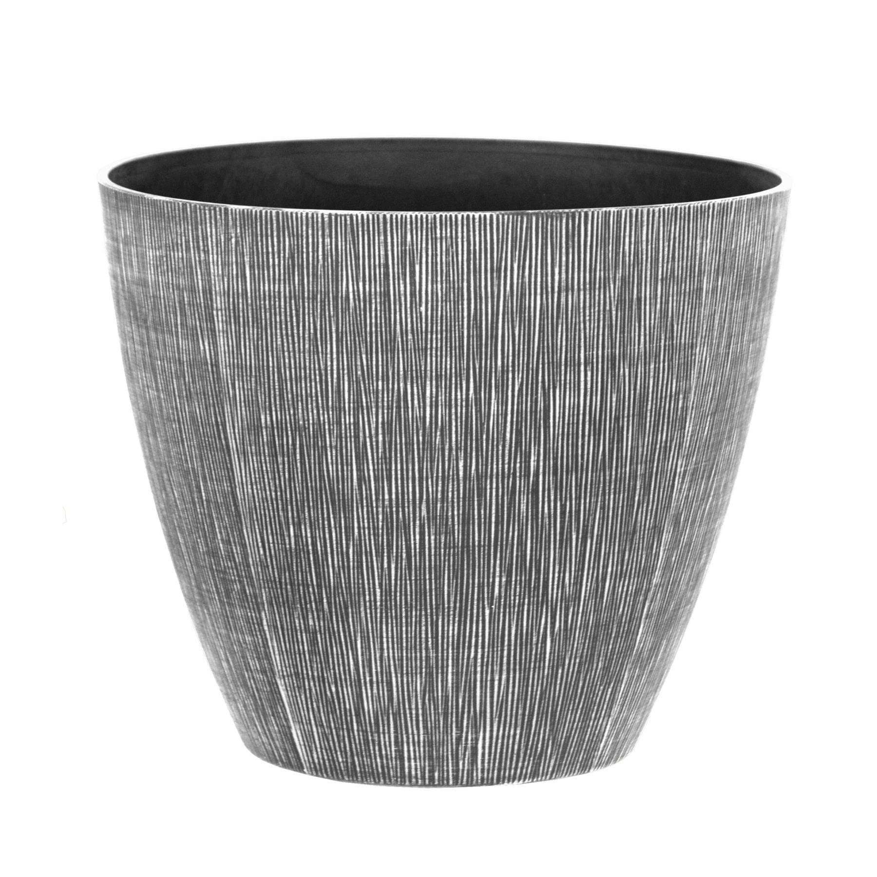 simpa Allure Textured Plastic Planters WHITE Single Pot - 33cm (H) x ...