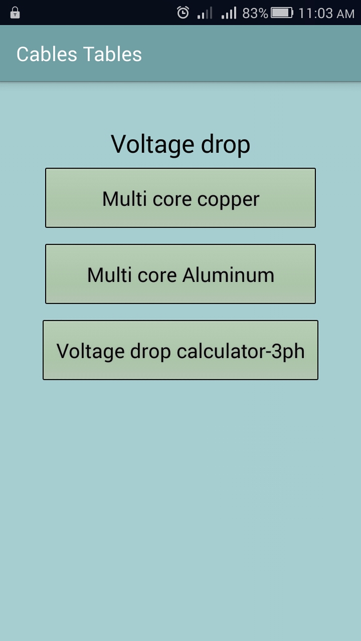 Electrical Cables Tables: cable sizer & calculator - App on the Amazon ...