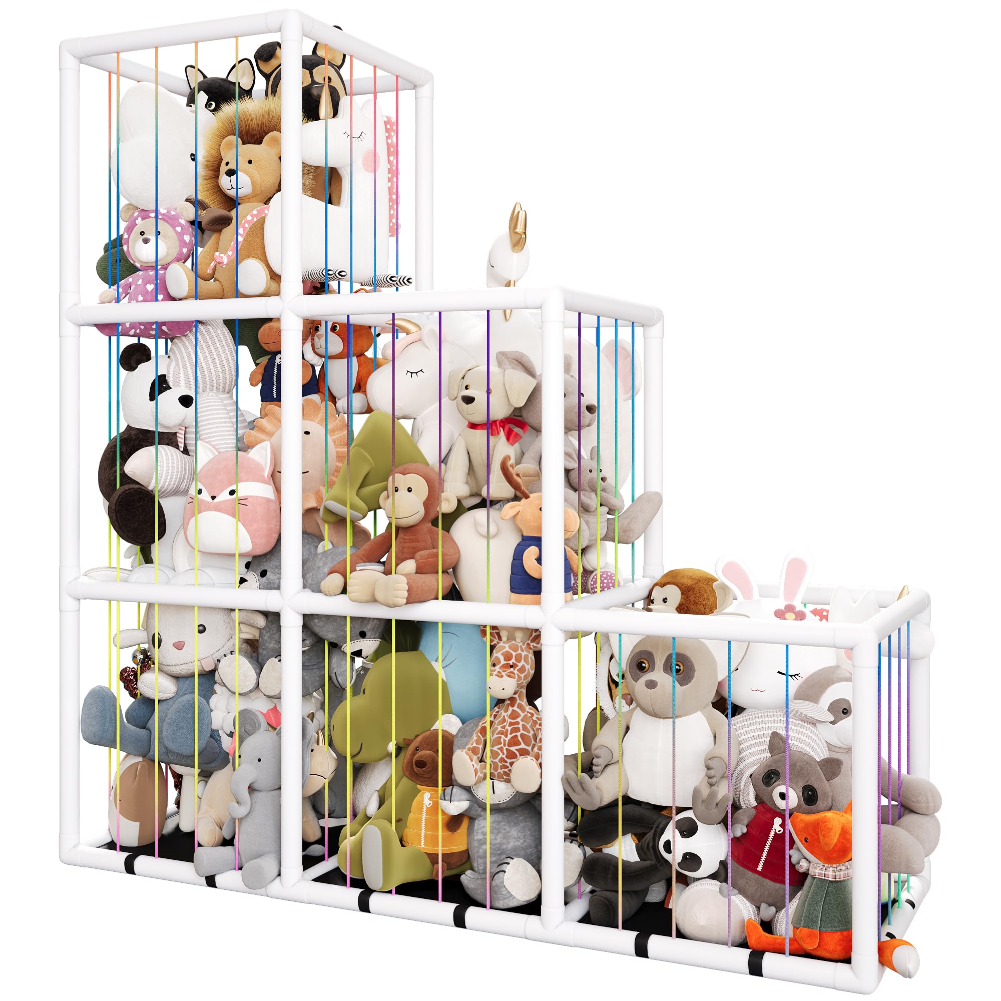 Amazon.com: TOLIYY Stuffed Animal Storage Zoo, 58" Tall PVC Tube ...