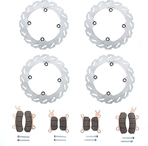 Amazon.com: Brake Rotors & Pads fit Can-Am Defender HD10 XTP 2018-2020 ...