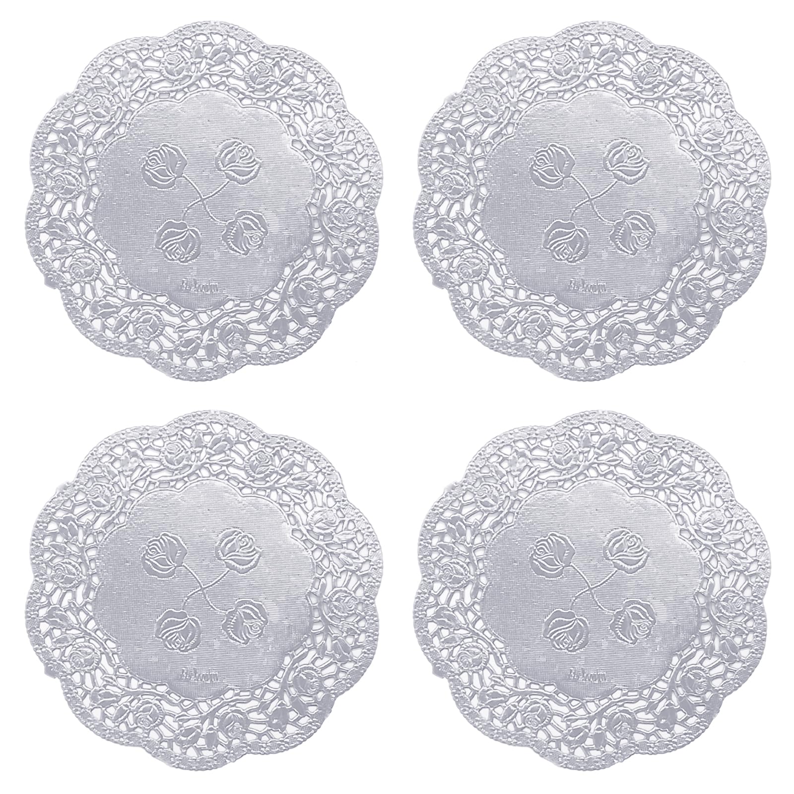 Amazon.com: Jagrove Paper Doilies 50 Pack 5.5 Inch Silver Lace Doilies ...