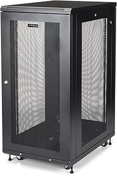 StarTech.com 24U Server Rack Cabinet - 4-Post Adjustable Depth (2" to ...