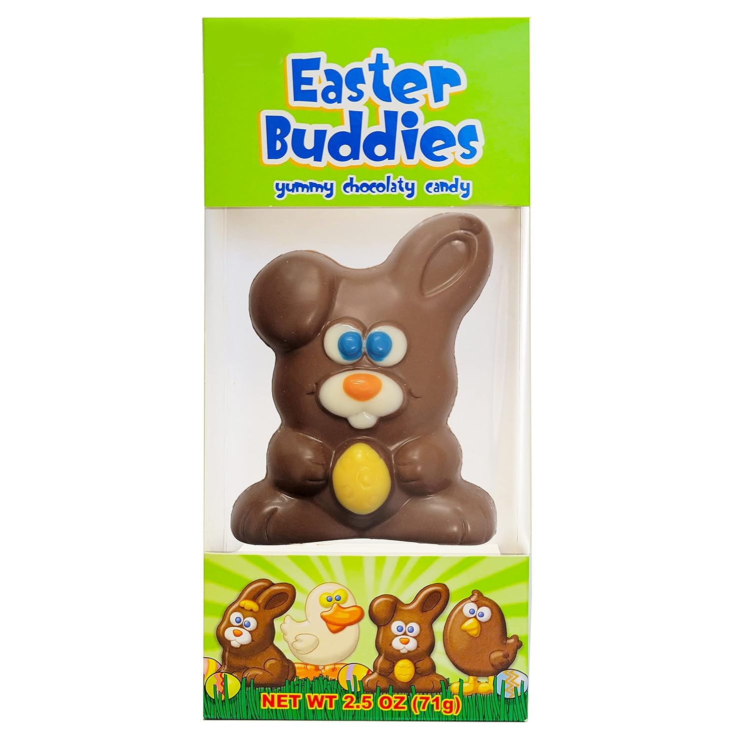 Amazon.com : Large Easter Buddies Milk Chocolate Bunnies, Individually ...