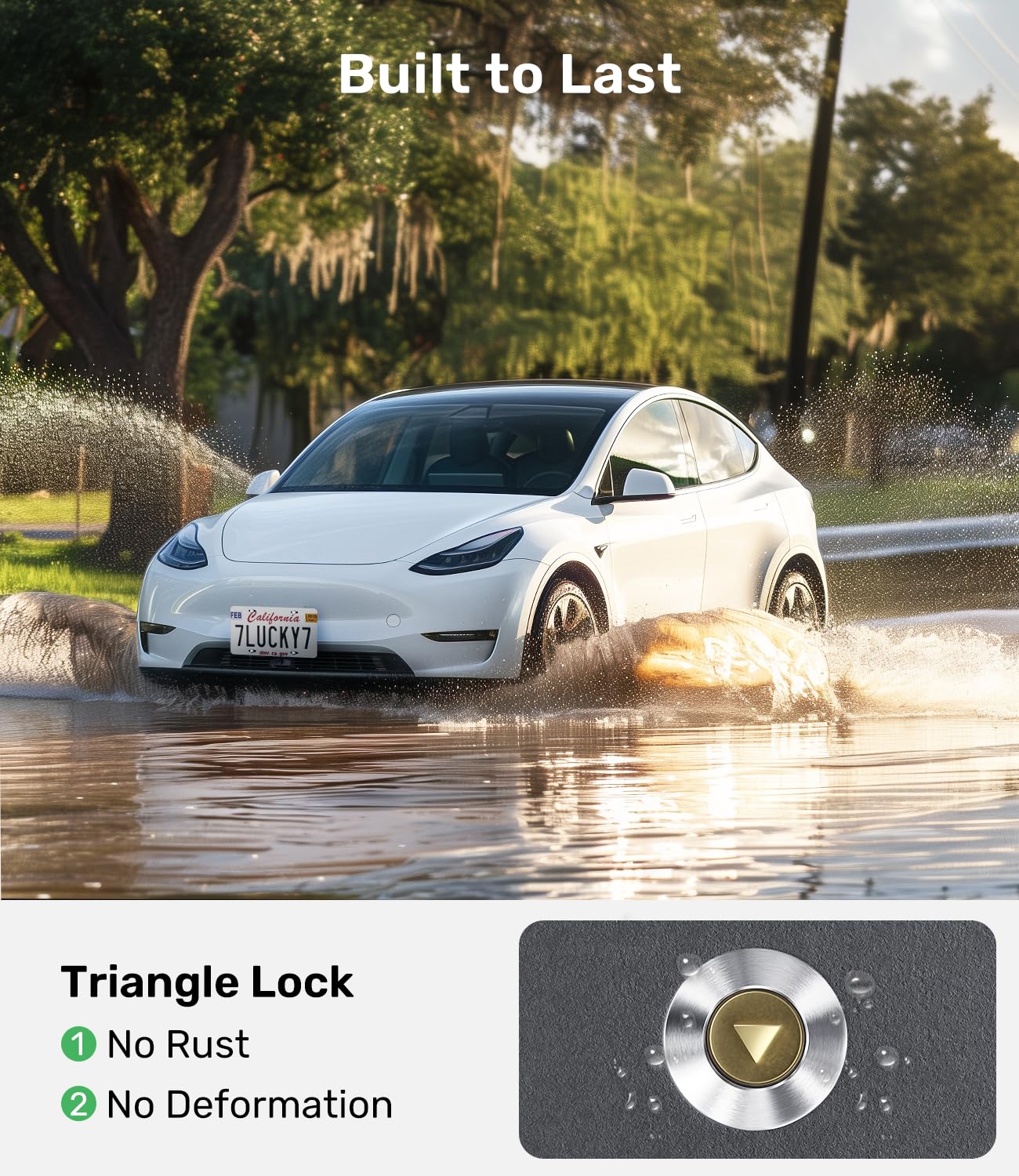 Snapklik.com : Zanch Original Front License Plate Holder For Tesla ...