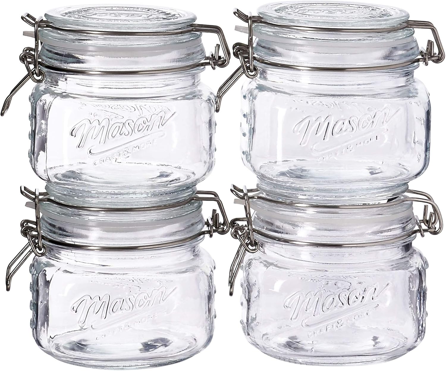 Amazon.com: Mason Craft & More Airtight Kitchen Food Storage Clear ...