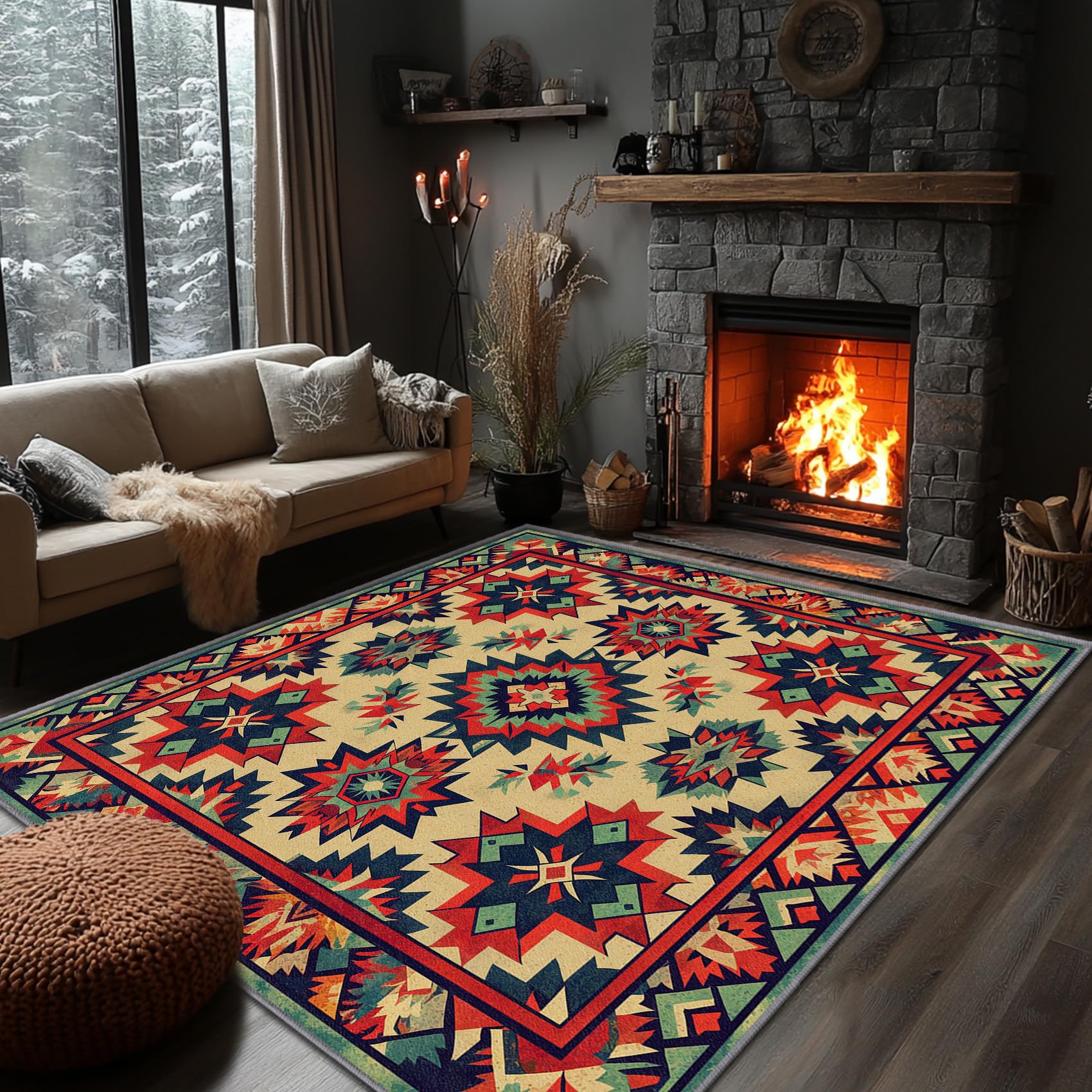 Amazon.com: Yoozitrees Native American Rugs 3x5 - Native American Rug ...