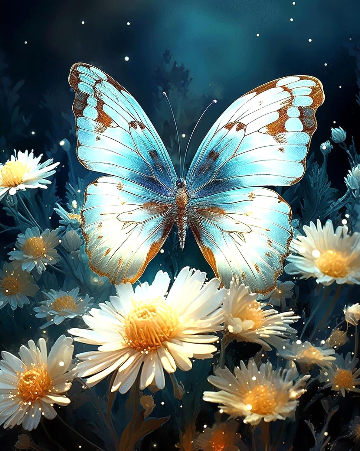 Amazon.com: Beautiful Butterfly 5D DIY Diamond Art Kit Diamond Painting ...