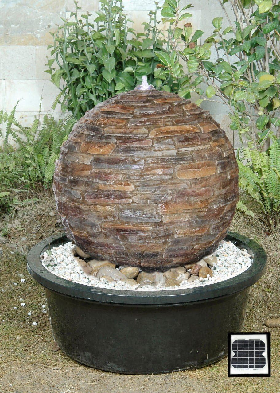 Amazon.com: SOLAR STONE EFFECT SPHERE WATER FEATURE
