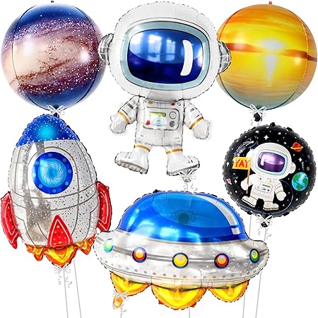 Amazon.com: NASA Blue Balloons Birthday Party Decorations Outer Space ...