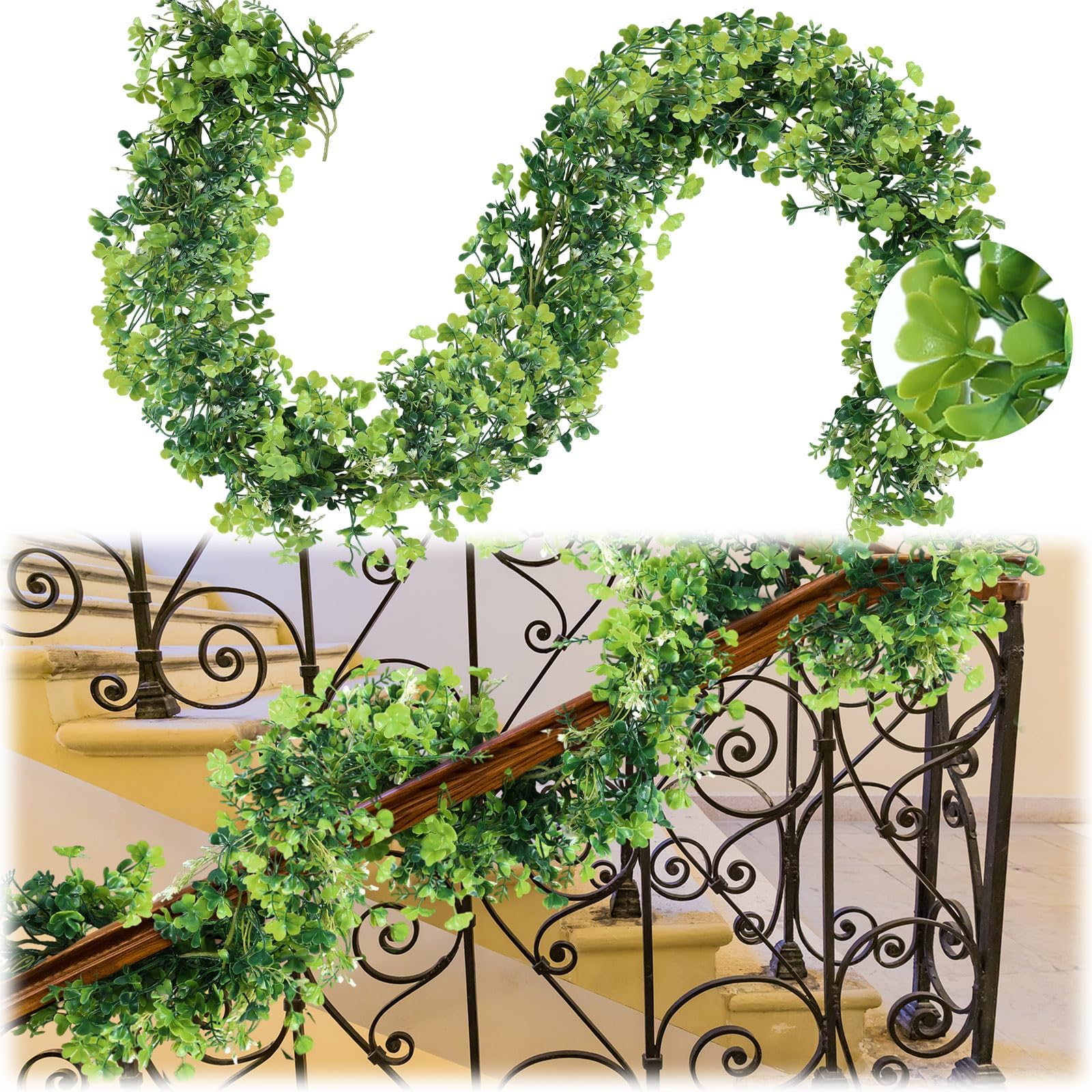 Amazon.com: Hotop 72 Inch St. Patrick's Day Garland Decorations ...