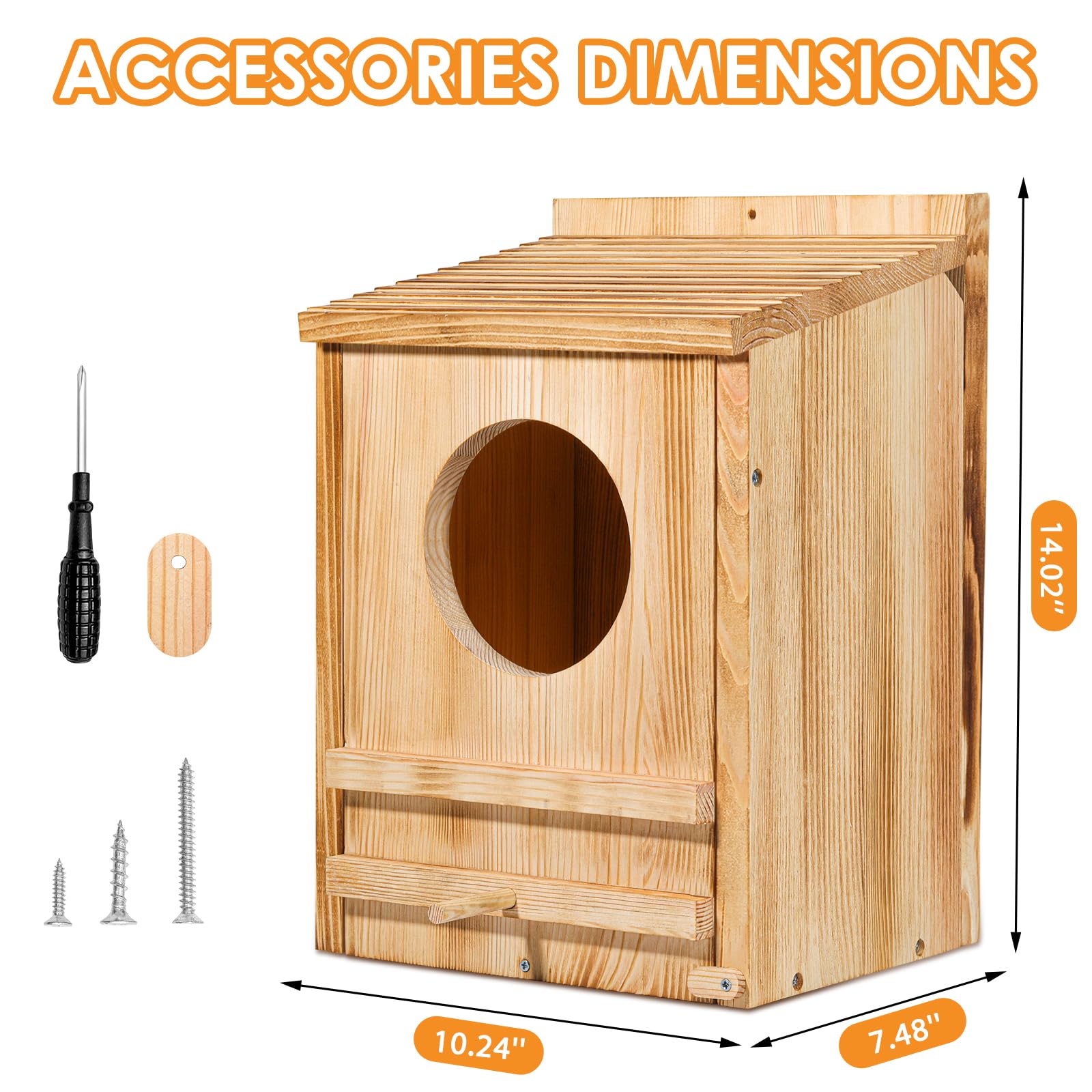 Snapklik.com : Barn Owl House,Owl Nesting Box For Outside, Wooden ...