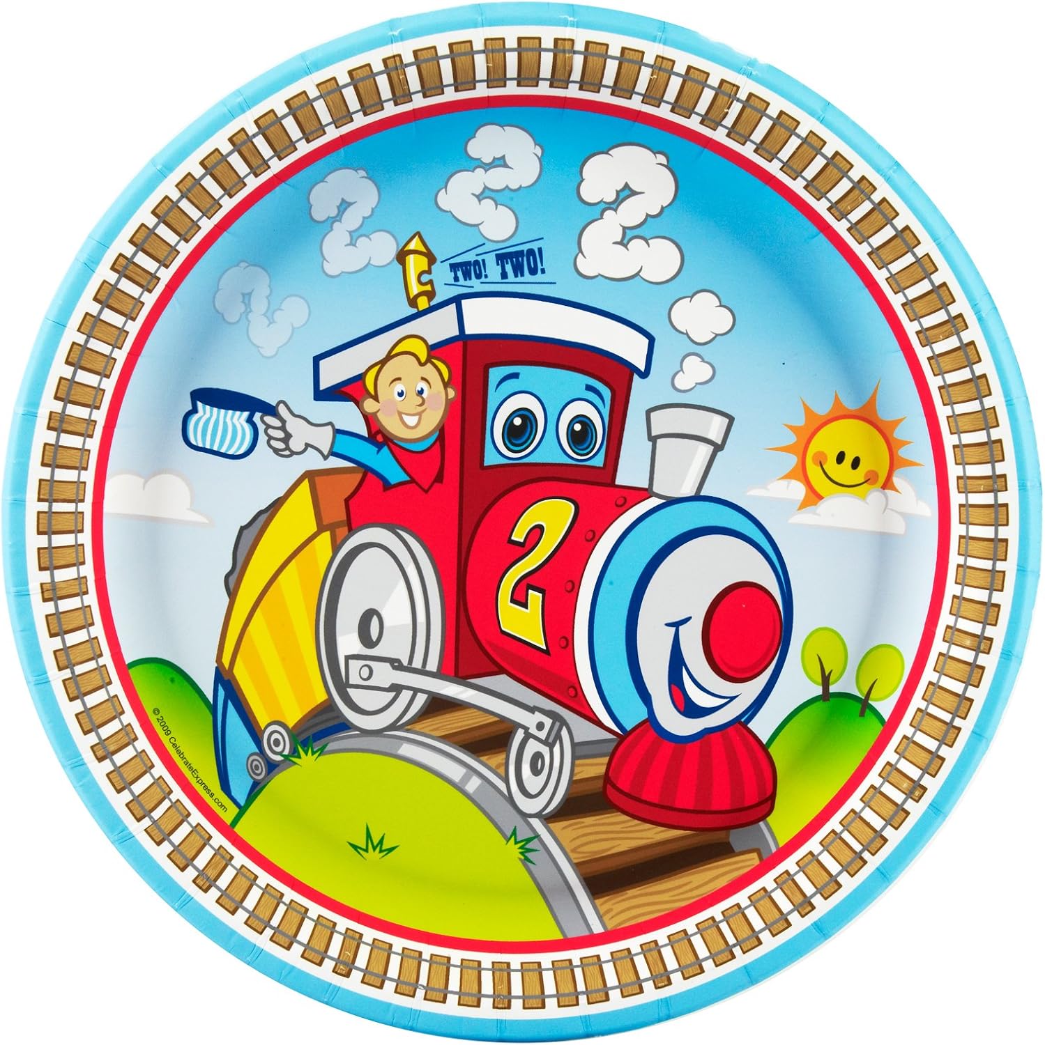 Amazon 2nd Birthday Train Party Supplies Dinner Plates 8 amazon-2nd-birthday-train-party-supplies-dinner-plates-8