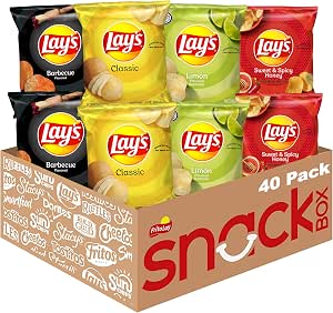 Lay's Potato Chips, Classic Chips Variety Pack, 1 Ounce (Pack of 40 ...